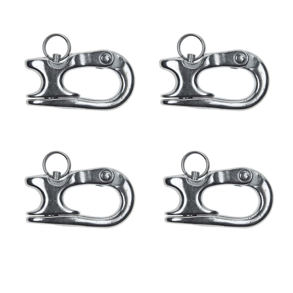Marine Boat 2" Rope Sheet Snap Shackle Rope 1,000 Lbs WLL Stainless Steel 4 Pcs - Walmart.com