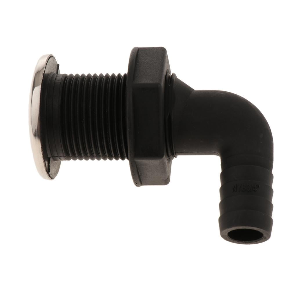 Marine Boat 90 Degree Thru Hull Fitting Through Hulls Bilge Pump ...