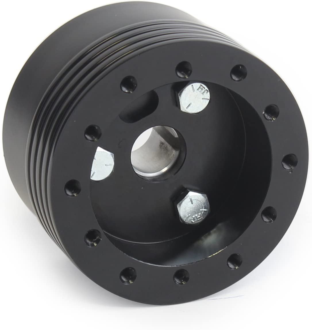Marine Boat Black Hub Adapter Keyway for Steering Wheel Nardi 6 Hole ...