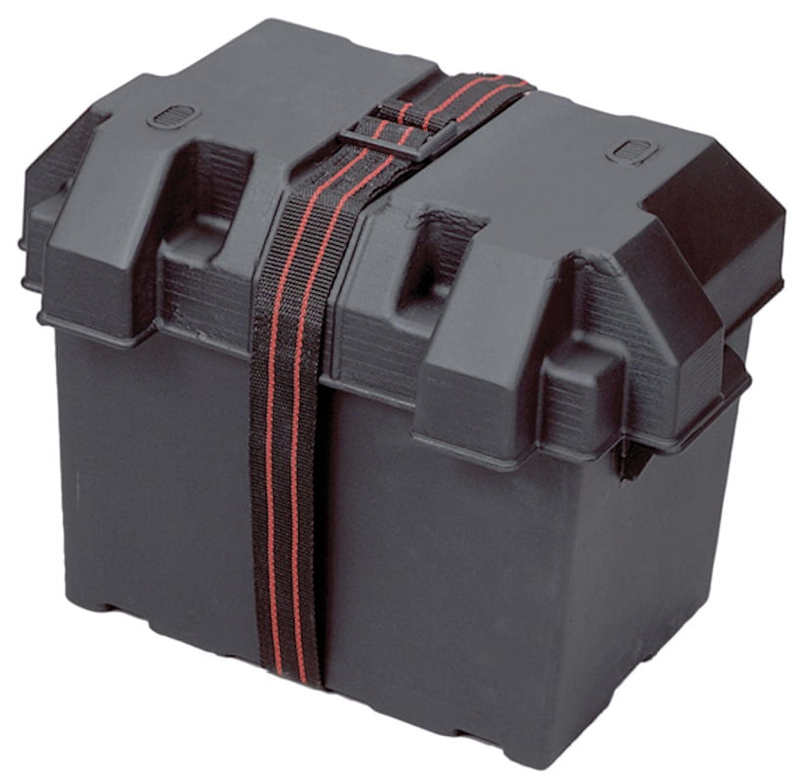 CTW RV Black Trailer Plastic Battery Box with Strap - Walmart.com