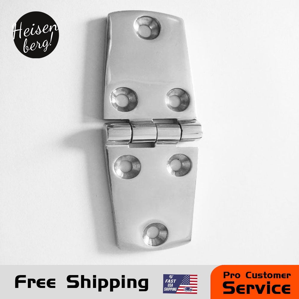 Marine Boat Stainless Steel 316 Cast Door Cabin Stamp Strap Hinge 4" x ...