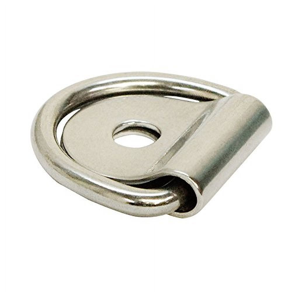 Marine Boat Stainless Steel D-Ring Pad Eye Ring Deck Folding Loop Eye ...