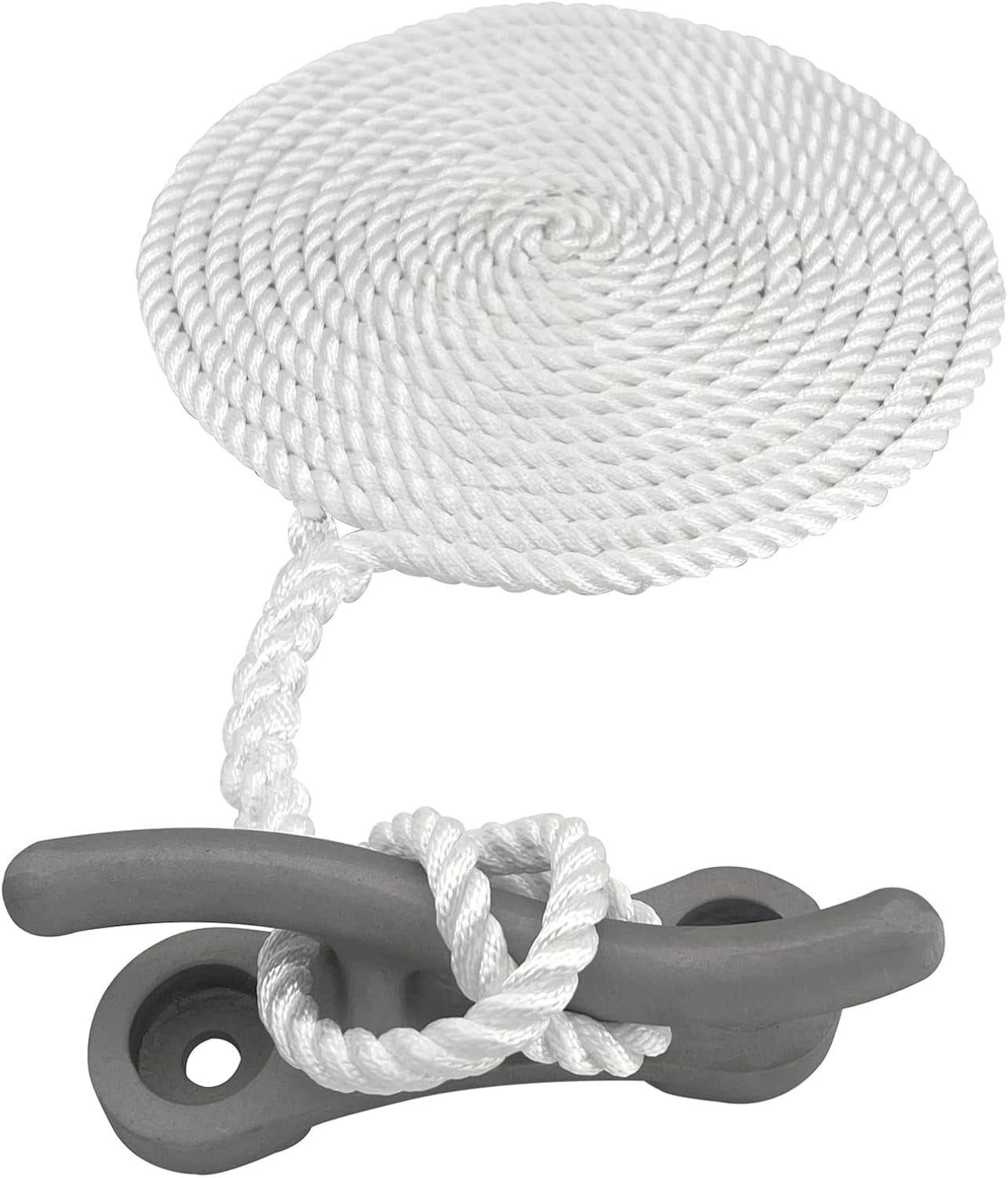 Marine Bollard Cleat Boat Rope Cleat Aluminum Nylon Dockline Rope ...