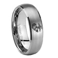 Marine Brushed Gray Dome Tungsten Men Ring 10MM - Walmart.com