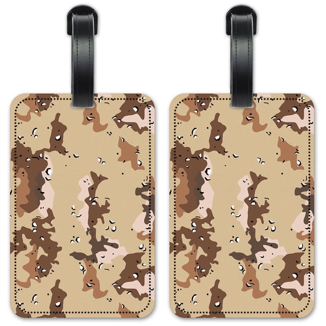 Marine Camo - Luggage ID Tags / Suitcase Identification Cards - Set of ...