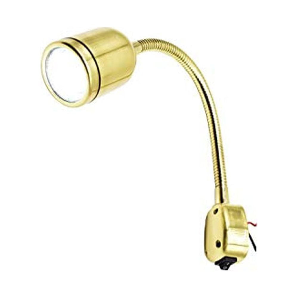 Marine City 15 inches Brass Cabin/ Reading/ Chart MR- 16-3W LED Light ...
