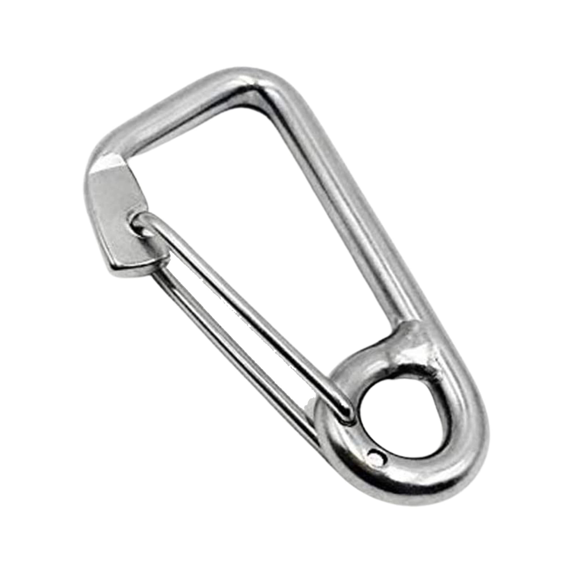MARINE CITY Carabiner Spring Snap Hook 316 Stainless Steel, Rustproof ...
