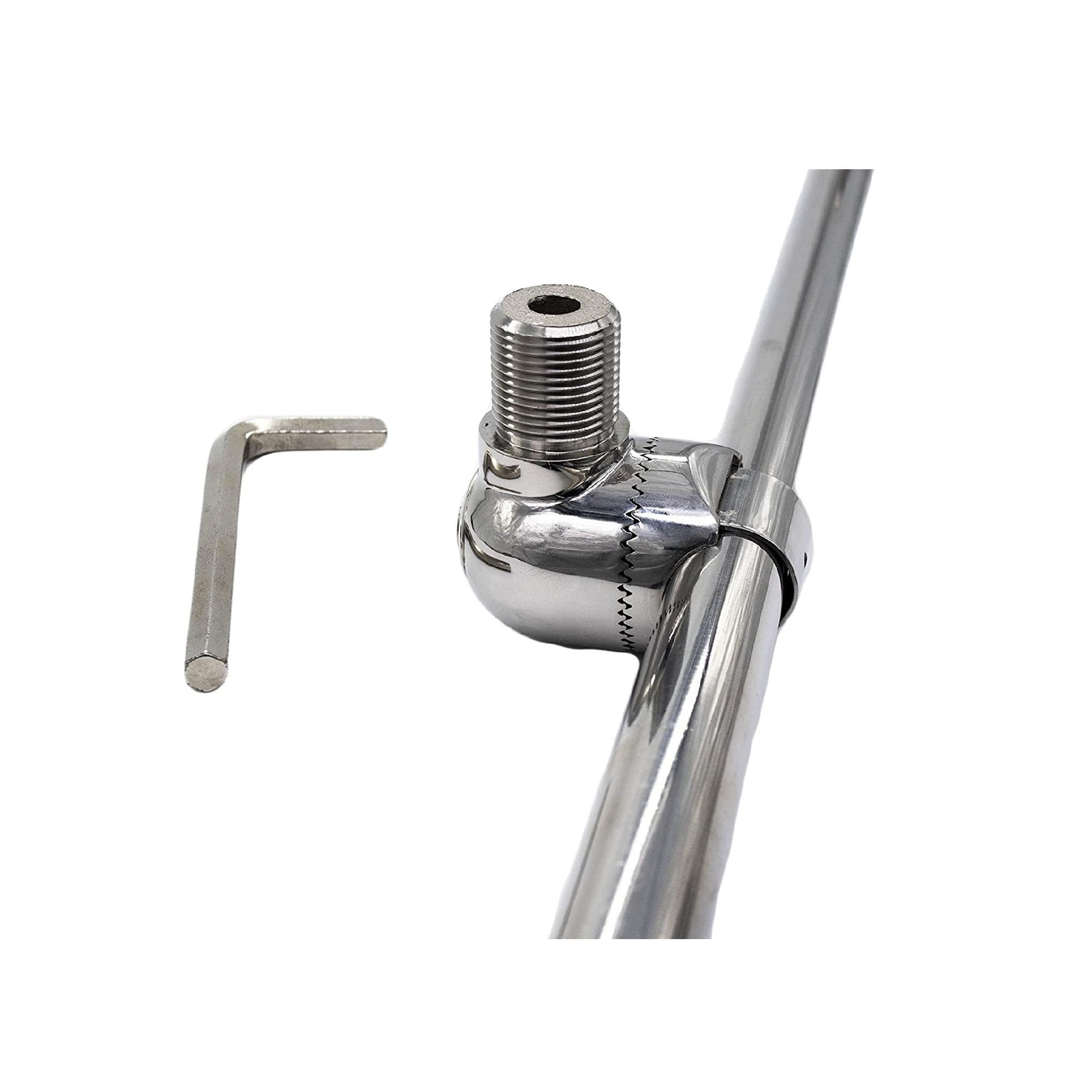 Marine City 316 Stainless Steel Antenna Ratchet Rail Mount with Mount W ...
