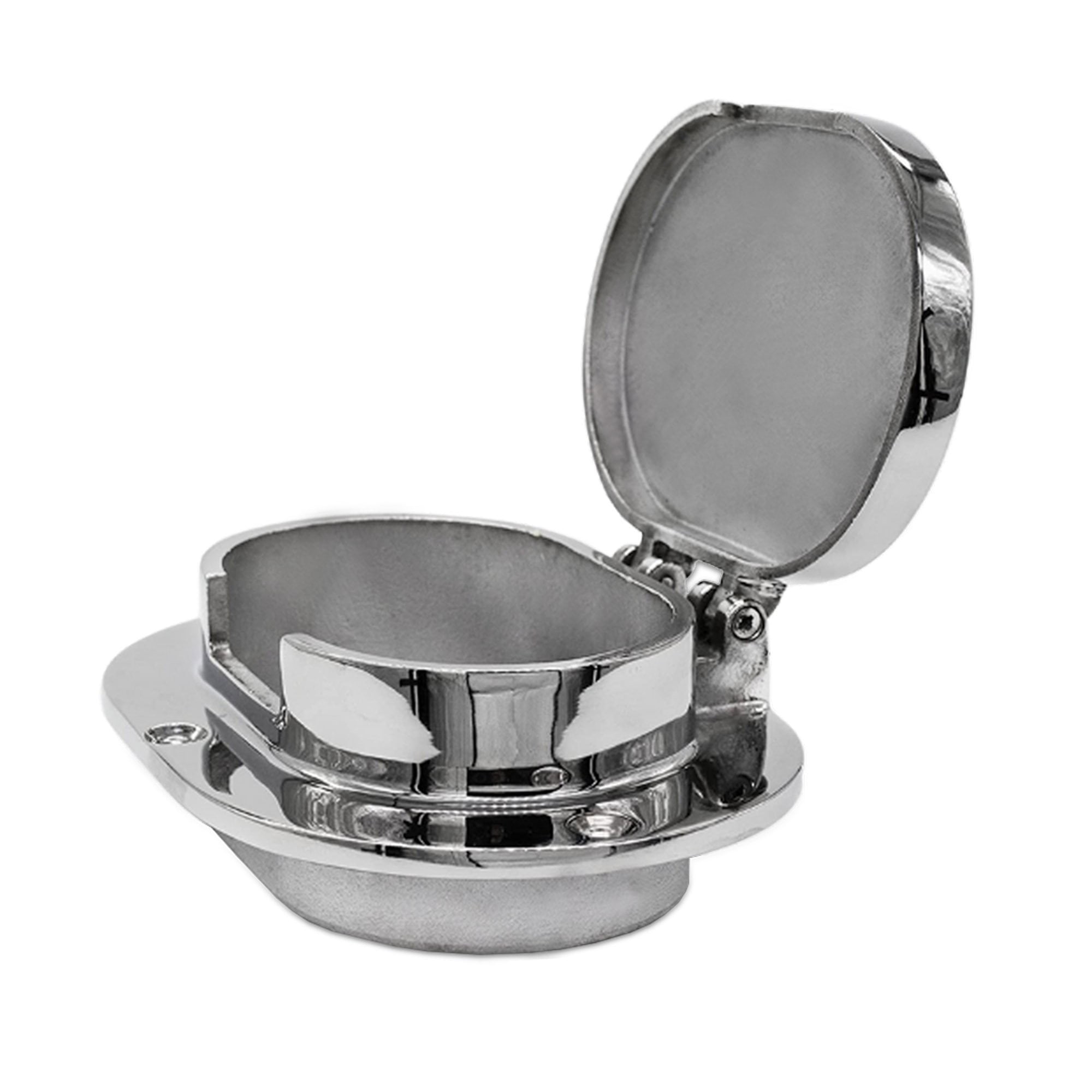 Free Shipping! Marine City 316 Stainless Steel Chain Oval Deck Pipe ...