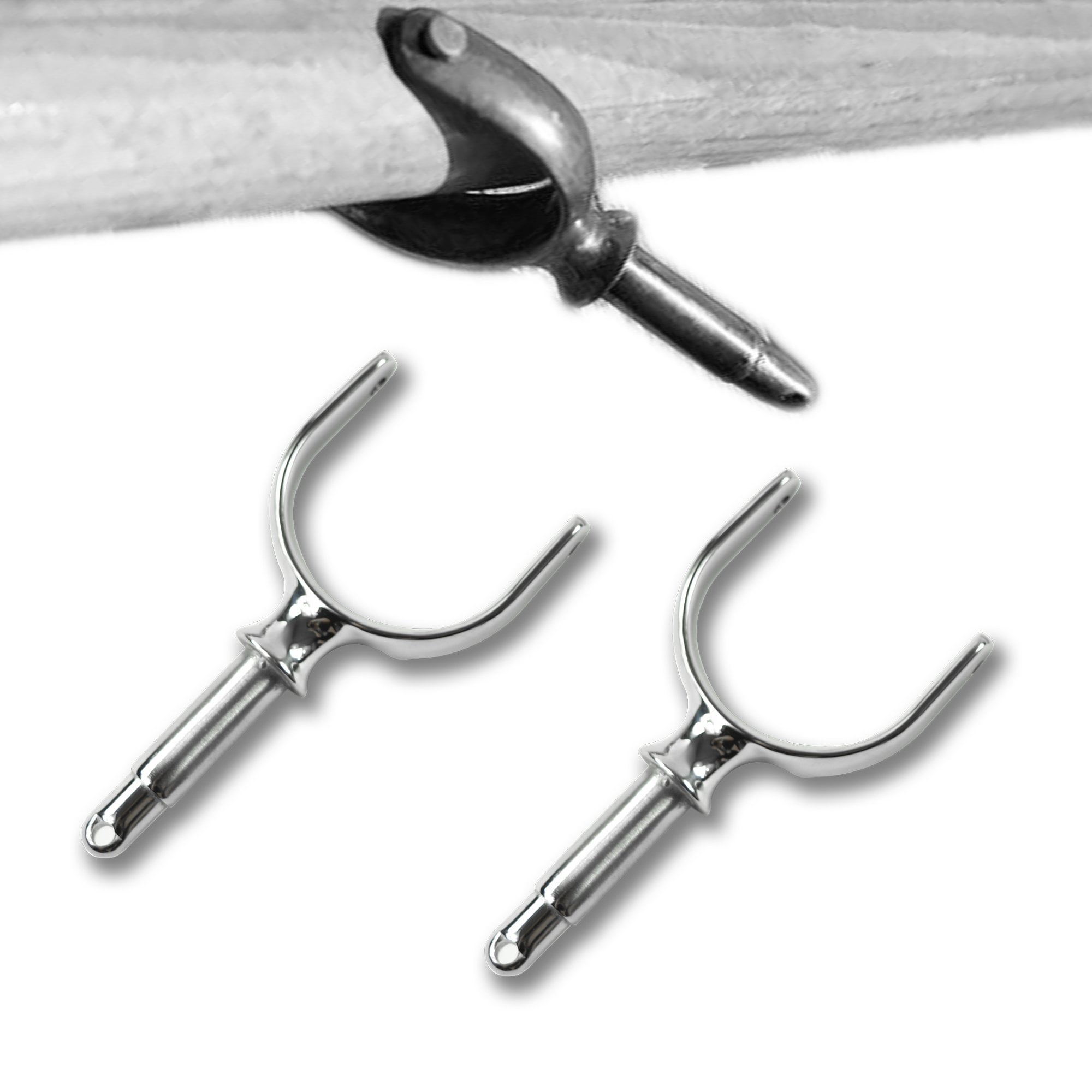 MARINE CITY Round Rowlock Oarlock, 316 Stainless Steel Heavy Duty ...