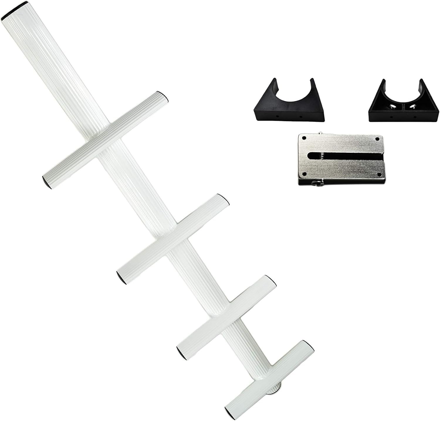 Marine City 4-Step Sport & Diver Ladder, 49-Inch Aluminum, Anti-Slip ...