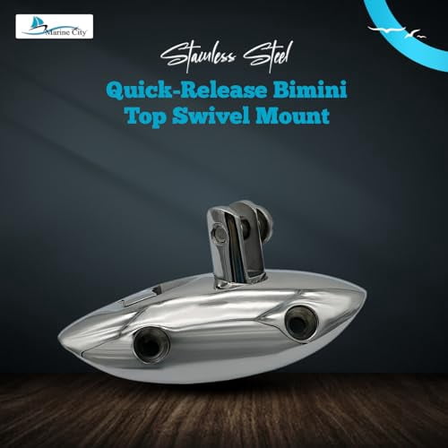 Marine City Bimini Top Hinges, 316 Stainless Steel Swivel Mount ...