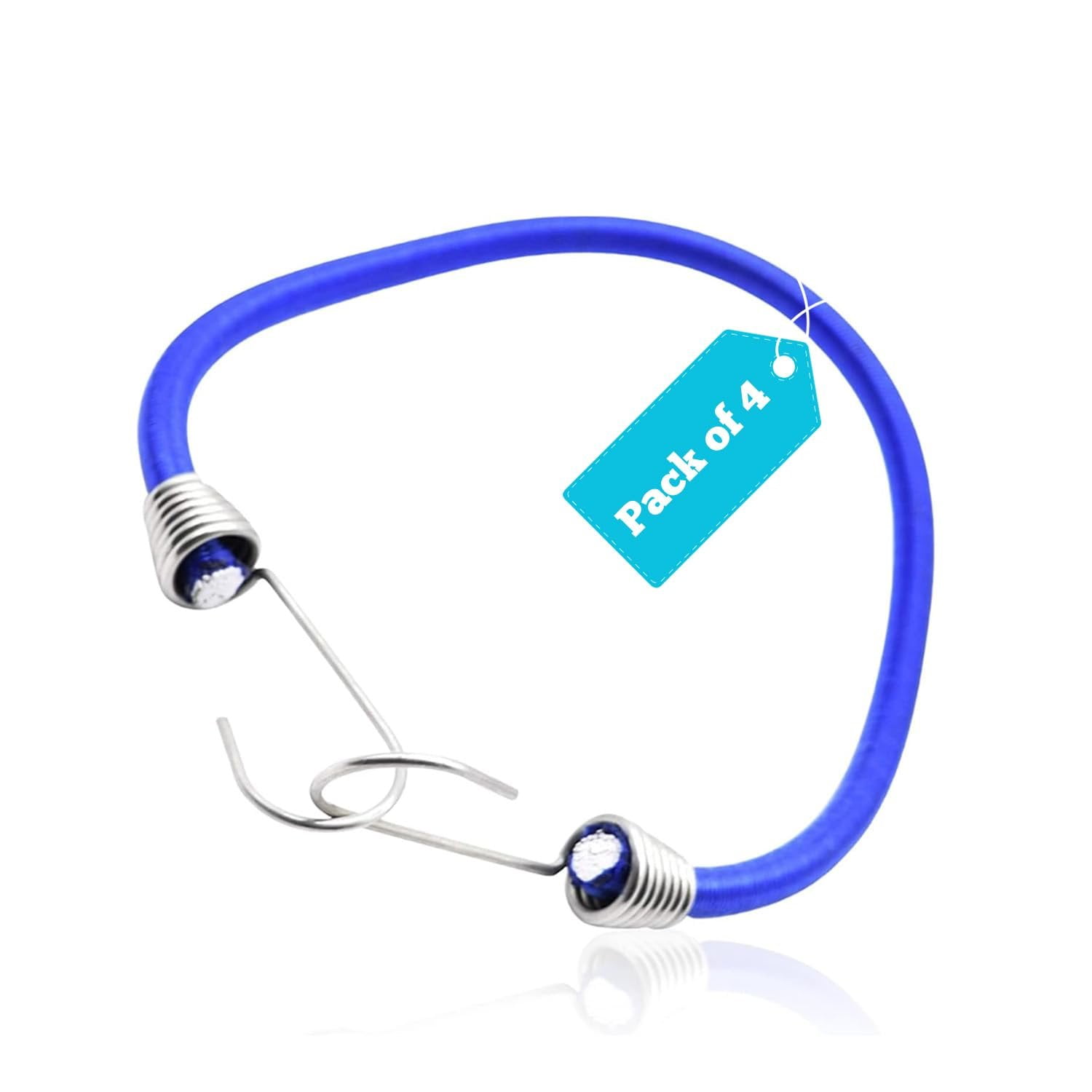 MARINE CITY Blue Bungee Cord with Stainless Steel Hook 15 Inches ...