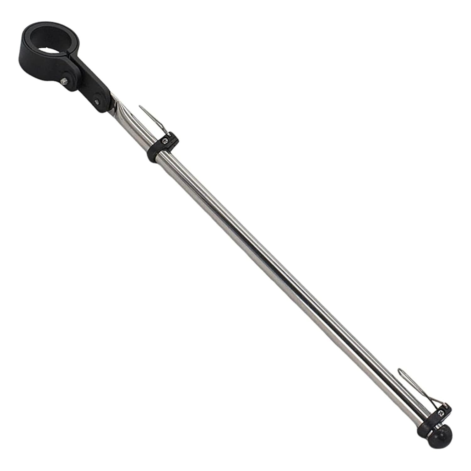 MARINE CITY 304 Stainless Steel Rail Mount Flag Staff Pole with ...