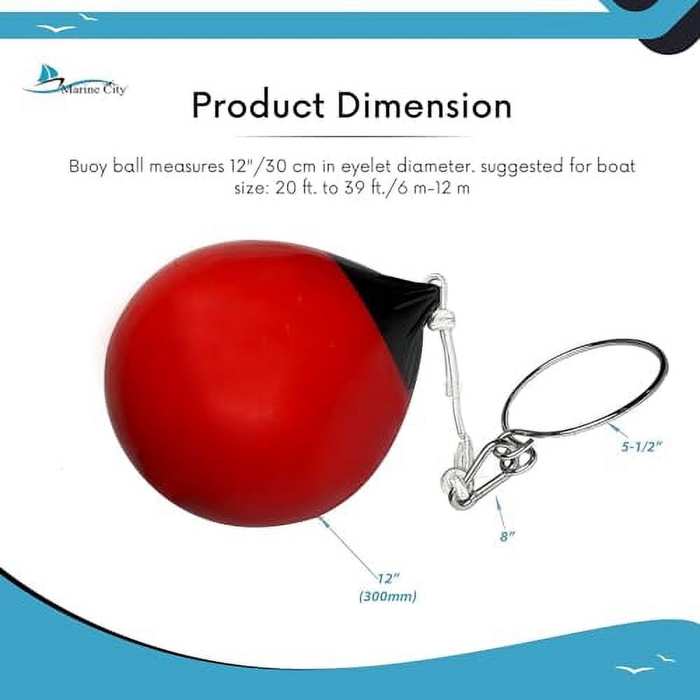 Marine City Buoy Balls Inflatable Heavy Duty Marine Grade PVC Marker ...