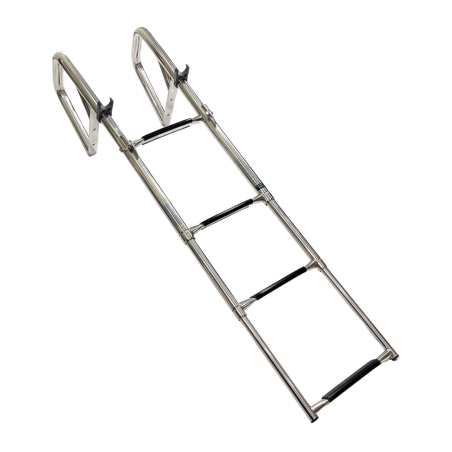 Marine City Heavy Duty 316 Stainless Steel 4-Step Transom Ladder with ...