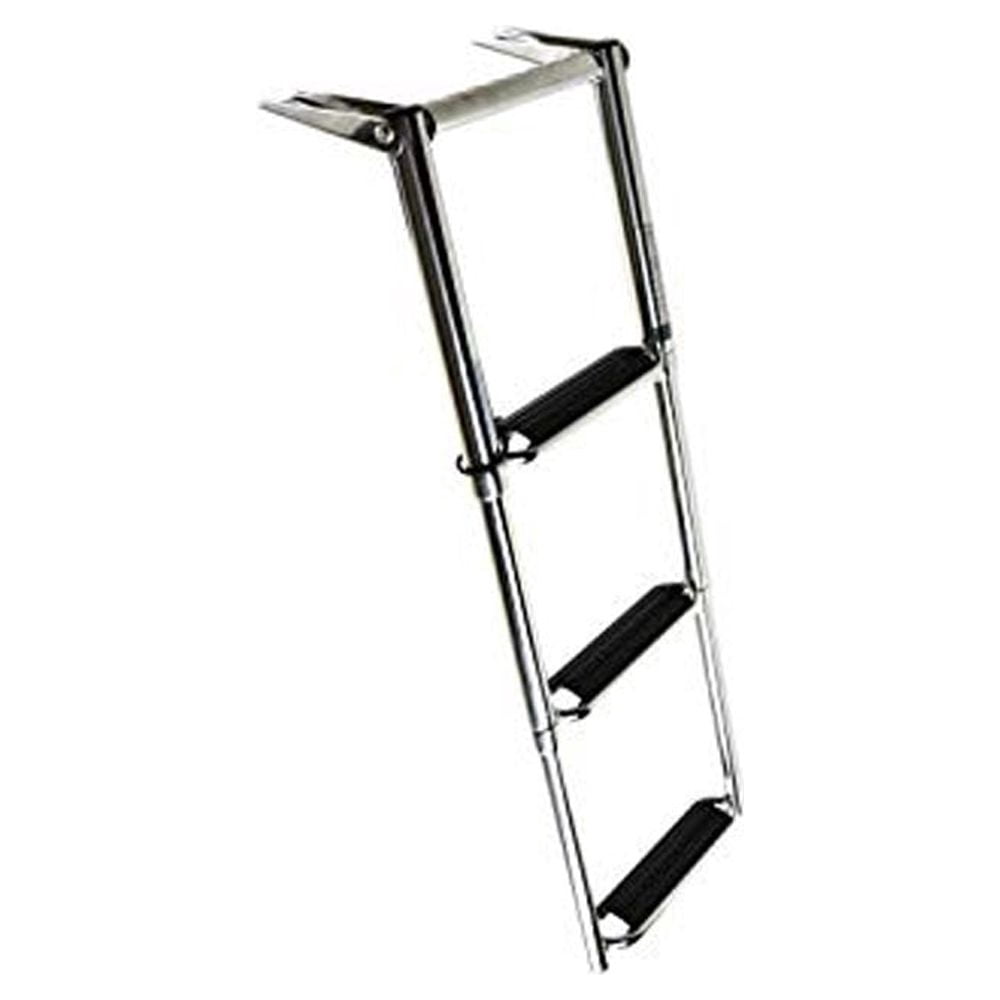 Marine City Stainless Steel 304 3-Step Telescopic Drop Ladder with ...