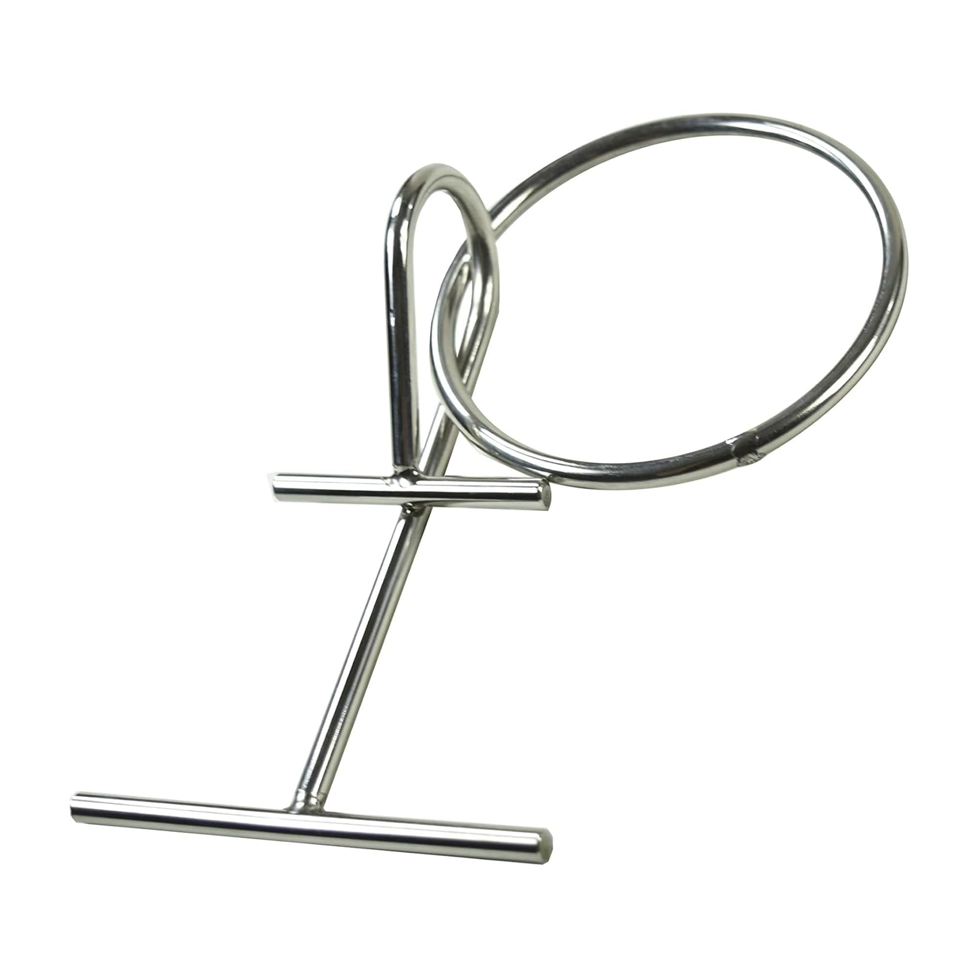 MARINE CITY Stainless Steel Portable Dock Cleat Heavy Duty T-bar O-Ring ...