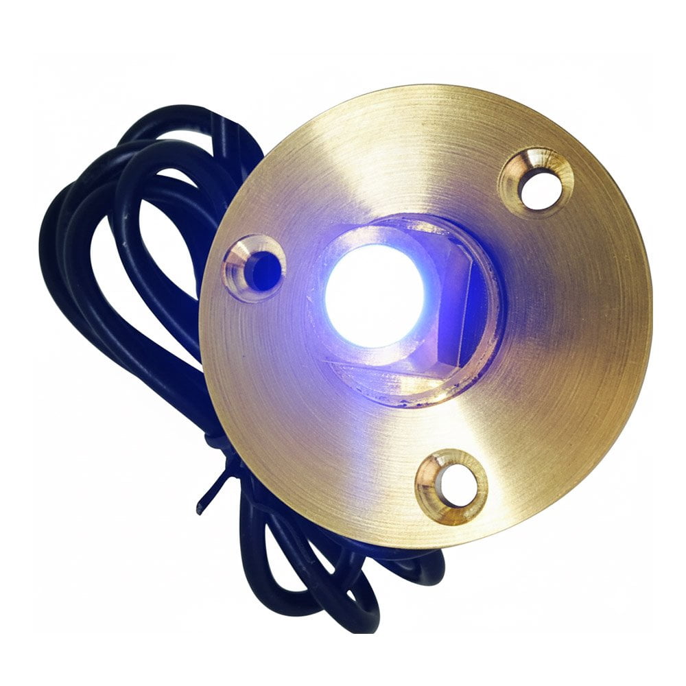 Marine City Underwater Blue LED Drain Plug Light, Brass with Bronze ...