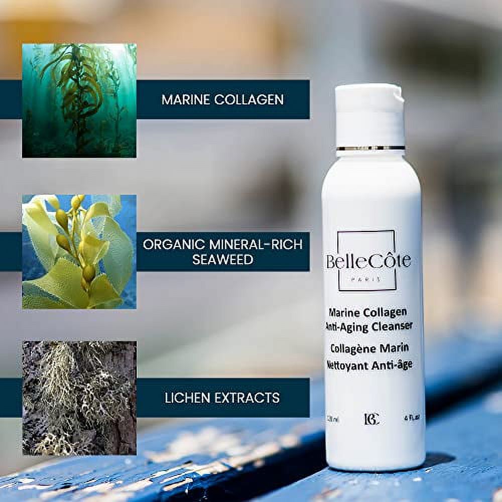 Marine Collagen Anti Aging Cleanser - Lichen Extract & Peptides for ...