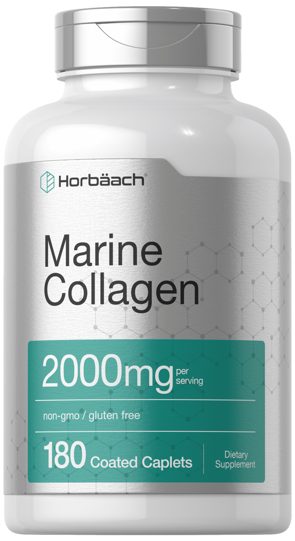 Horbaach Marine Collagen Peptides 2000mg | Vital Capsules | 180 Count | Non-GMO, Gluten Free ...