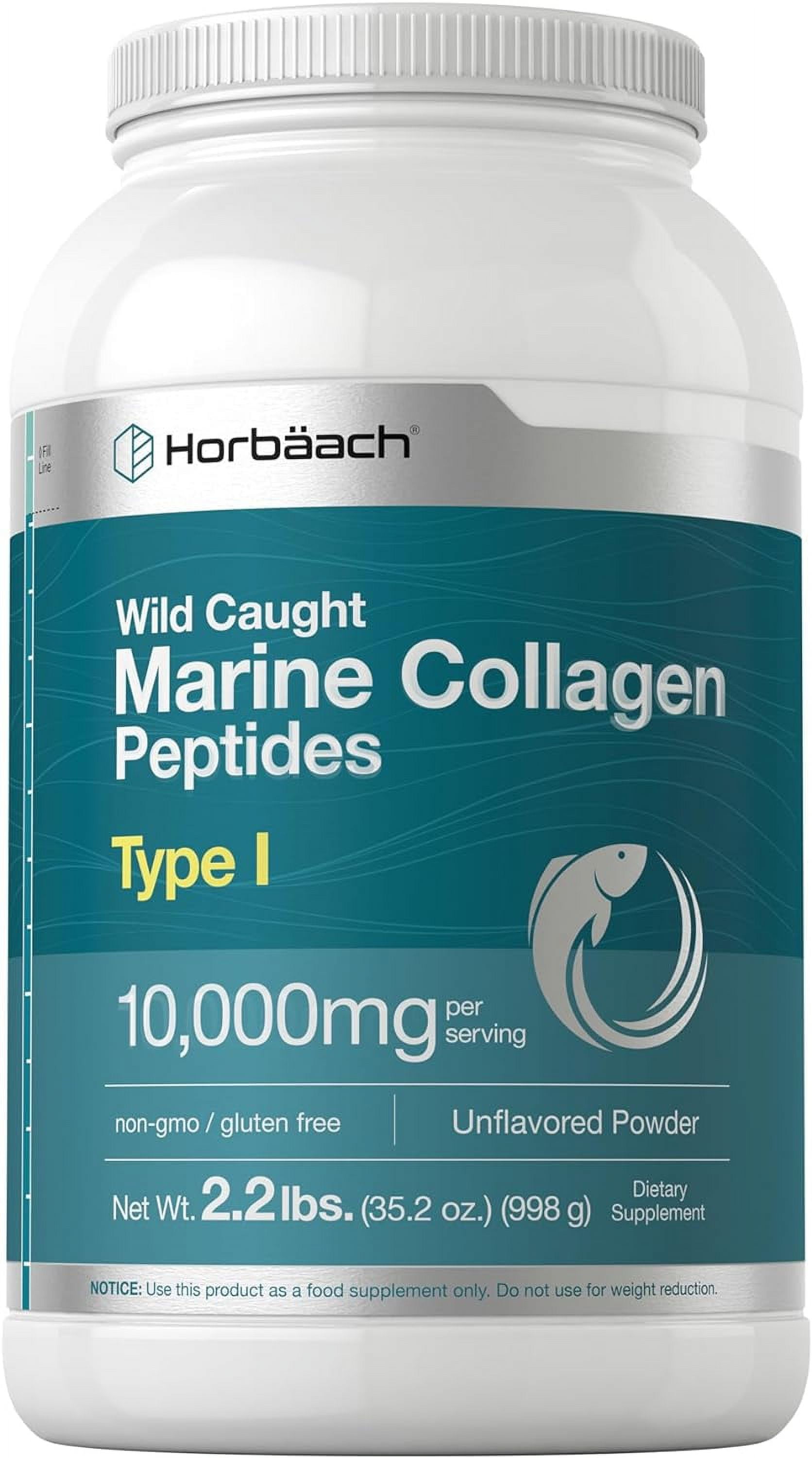 Free Shipping! Horbaach Marine Collagen Powder 2.2 lbs Hydrolyzed ...