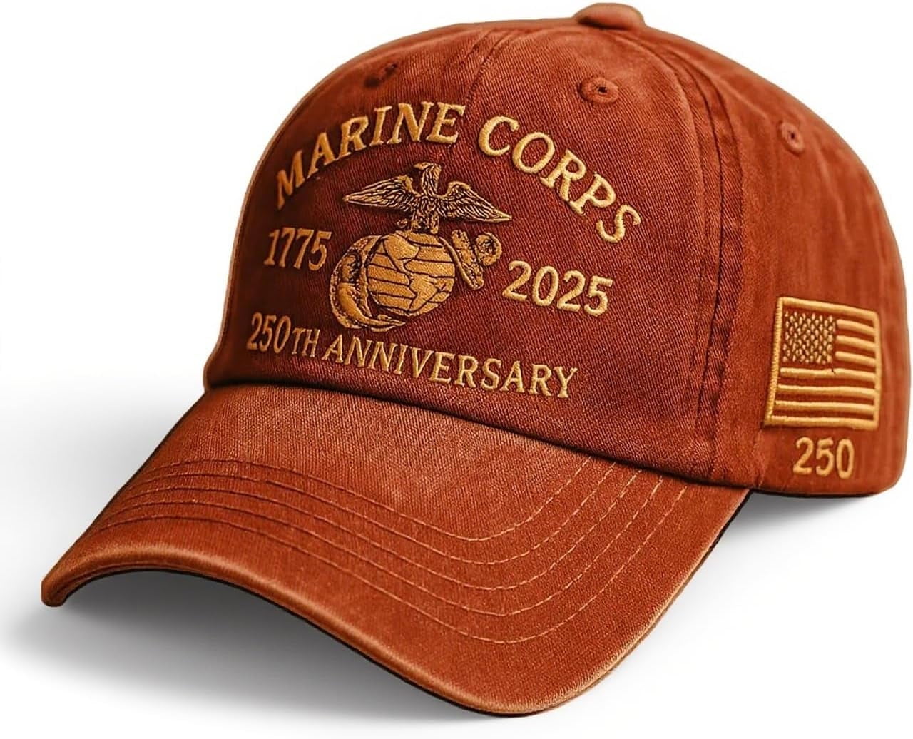 Marine Corps 250th Anniversary Baseball Cap for Men,250th Anniversary ...