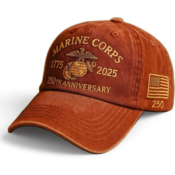 Marine Corps 250th Anniversary Baseball Cap for Men,250th Anniversary ...