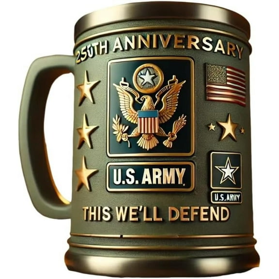 250th Anniversary Military Commemorative 3D Mug, Exquisite Military ...