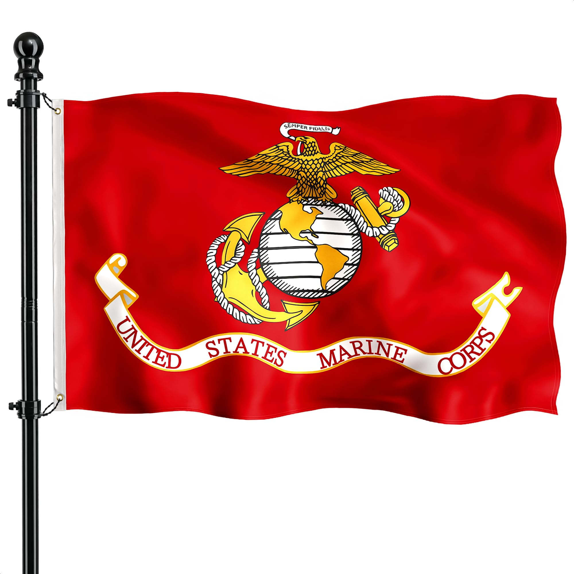 Marine Corps Flag 3x5 Outdoor – USMC Flag 3x5 Outdoor Double Sided with ...