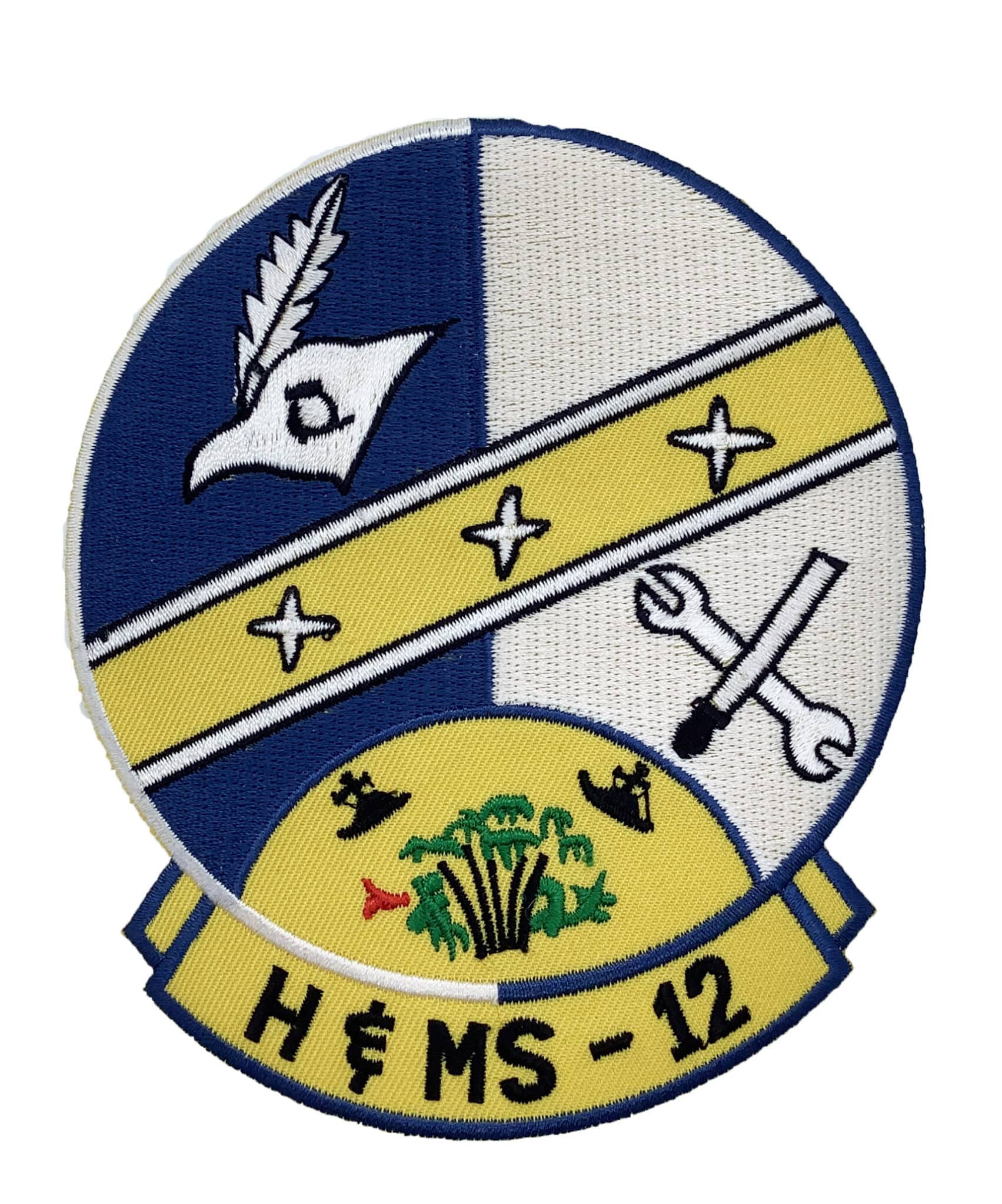 Marine Corps HMS 12 Patch - Plastic Backing - Walmart.com