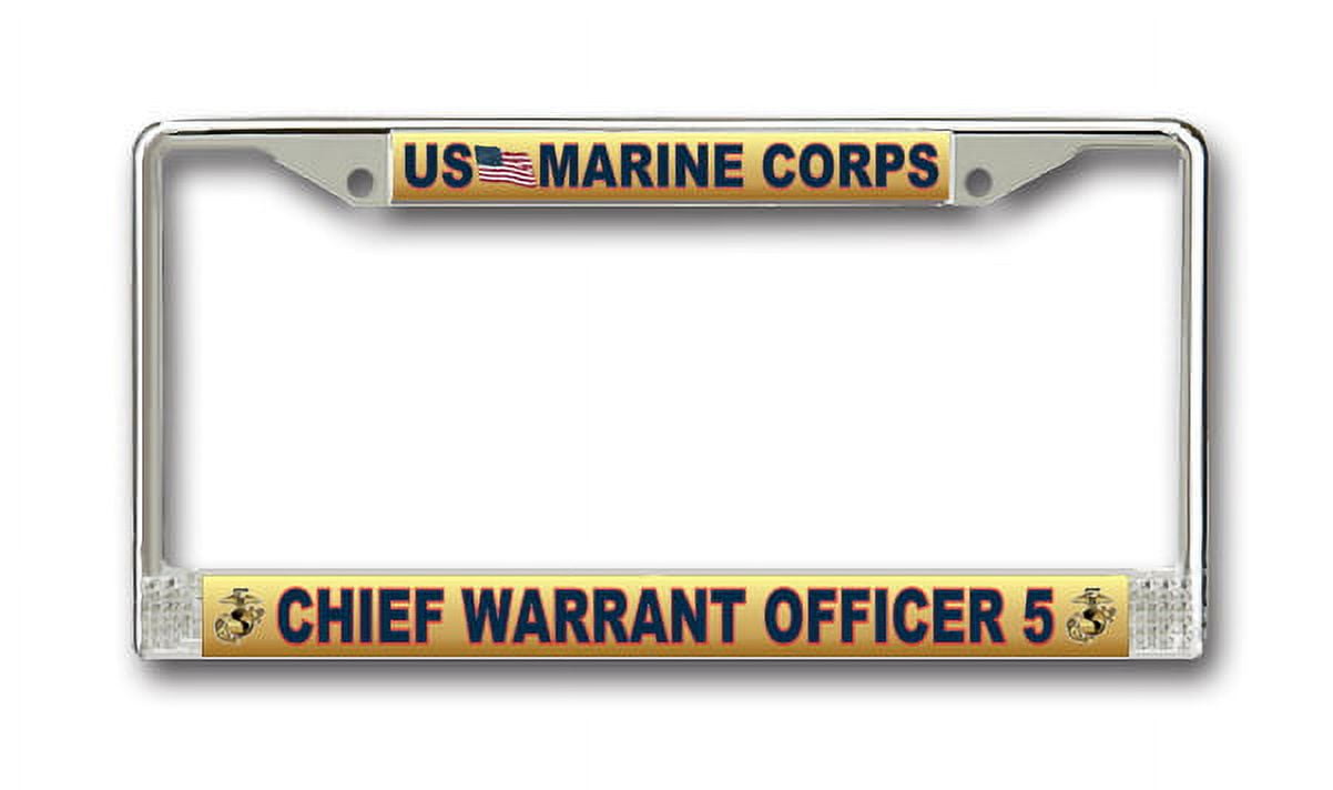 Marine Corps License Plate Frame Chief Warrant Officer 5 - Walmart.com