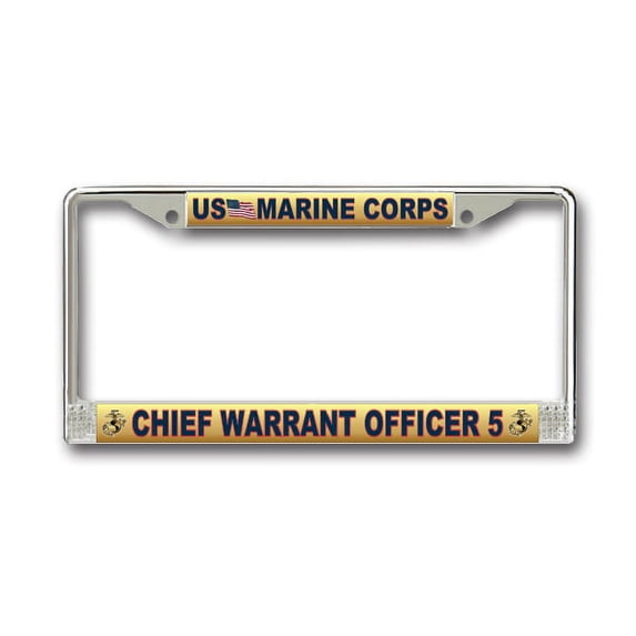 Marine Corps License Plate Frame Chief Warrant Officer 5 - Walmart.com