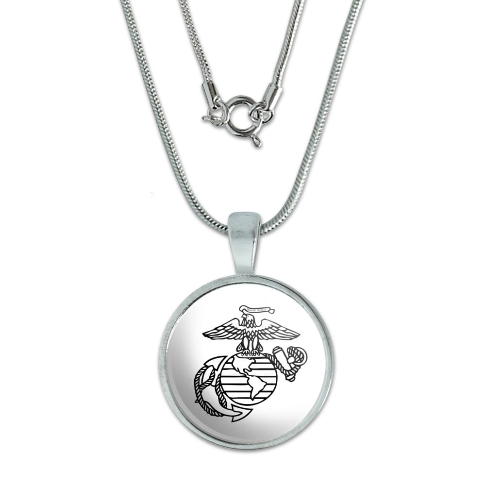 Marine Corps USMC Black White Eagle Globe Anchor Logo Officially ...