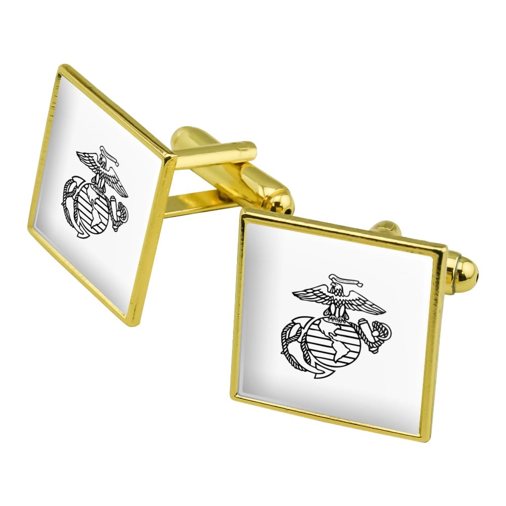 Marine Corps USMC Black White Eagle Globe Anchor Logo Officially ...