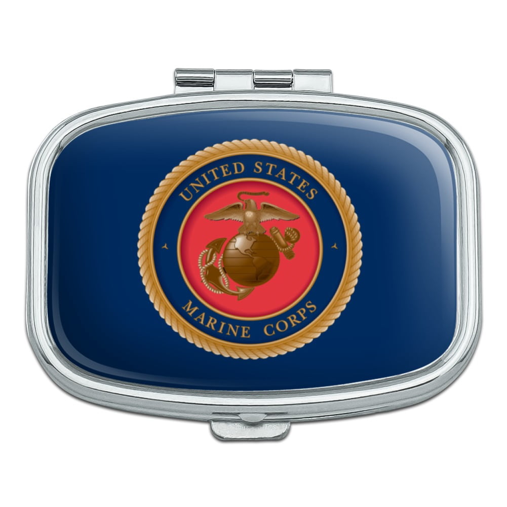 Marine Corps USMC Emblem Officially Licensed Rectangle Pill Case ...