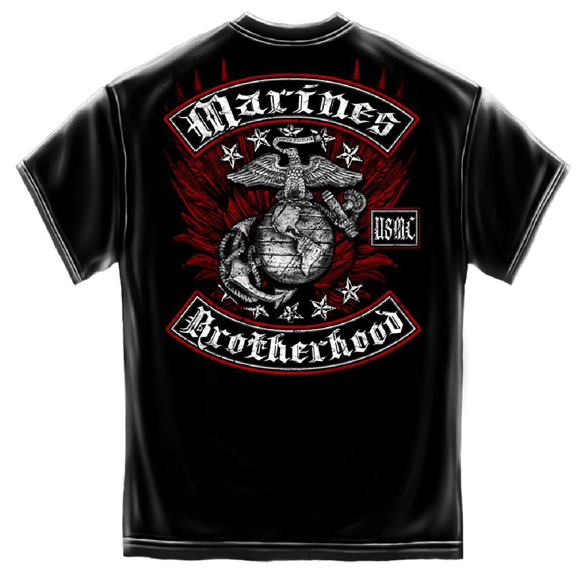 Marine Corps, USMC T-Shirt Usmc Marine Biker With Rockers Foil Stamp ...