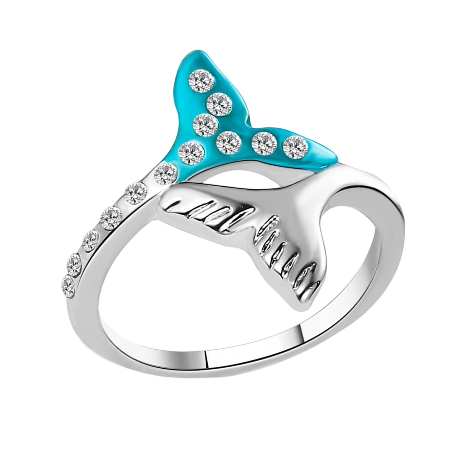 Marine Creature Themed Dolphin Rings CFade Proof Finish Sustainable ...