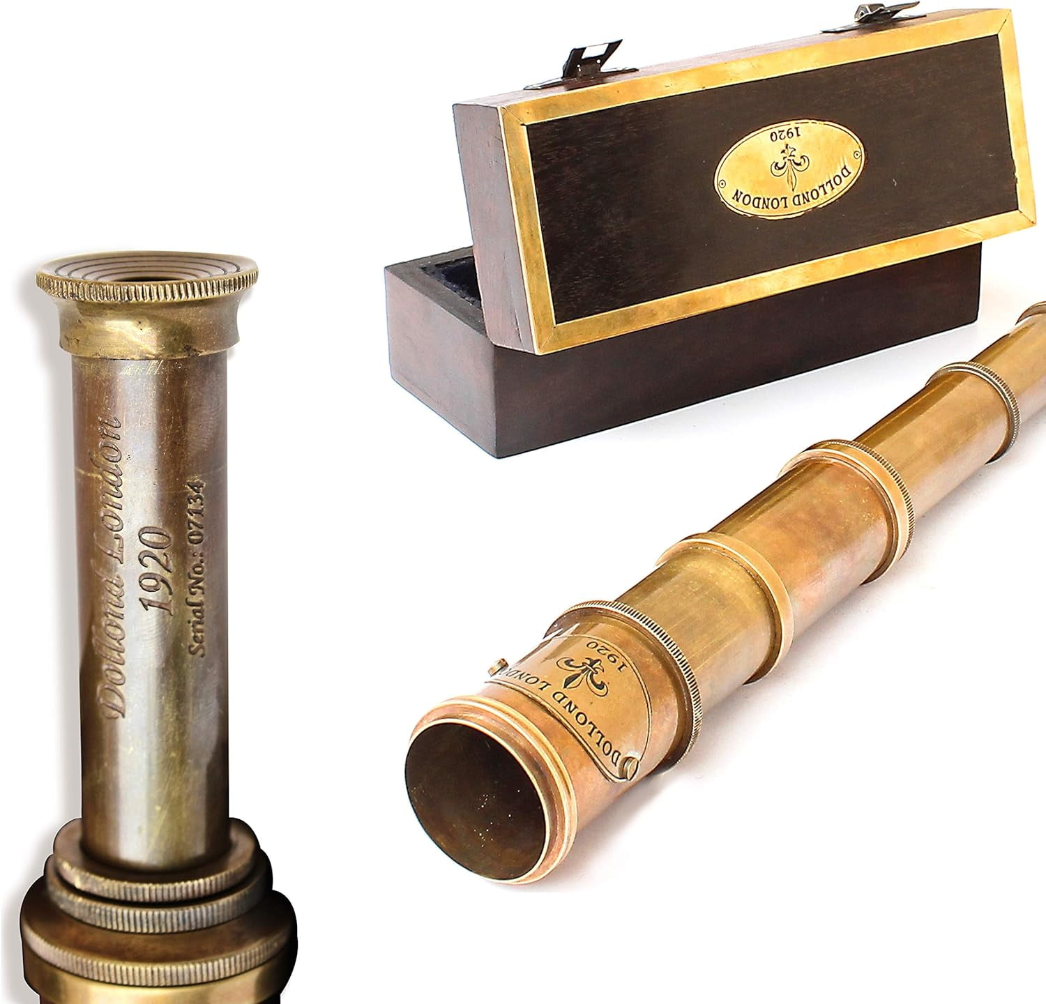 Marine Dollond London 1920 Telescope Brass Maritime Vintage Navy ...