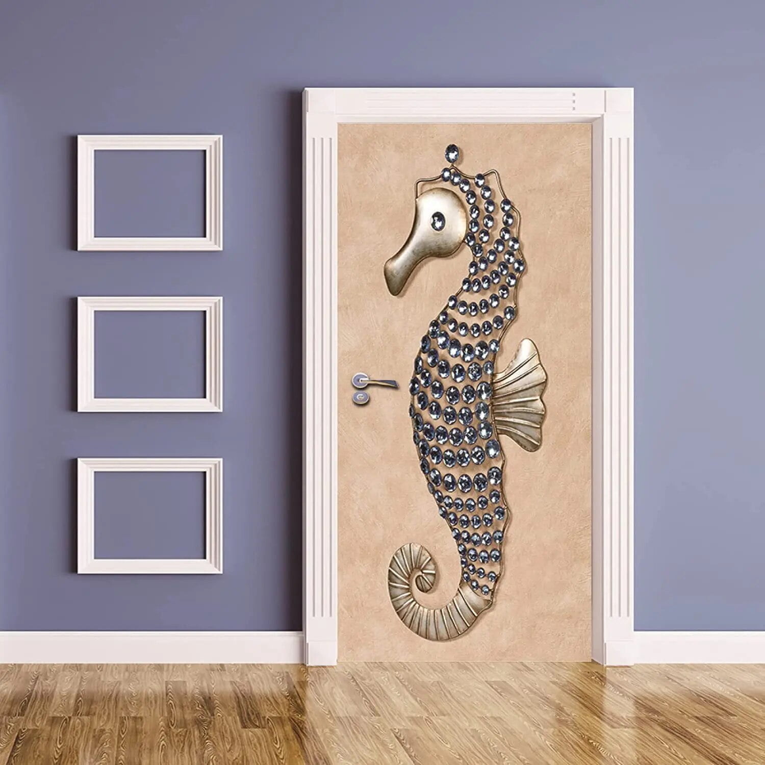 Marine Fish door sticker Wallpaper Marine Life door sticker poster ...
