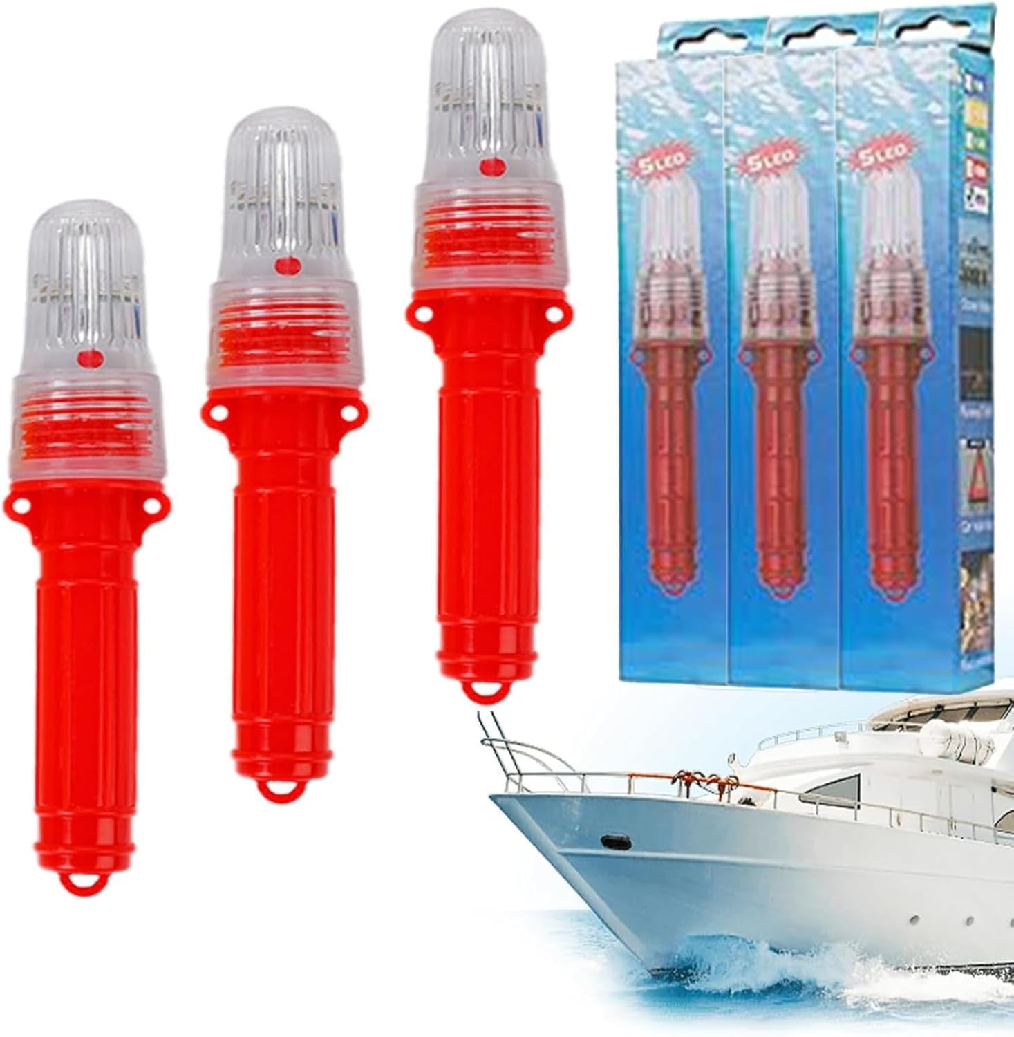 Marine Flares (3 Pack), 2025 Upgraded Electronic Flares - Coast Guard ...