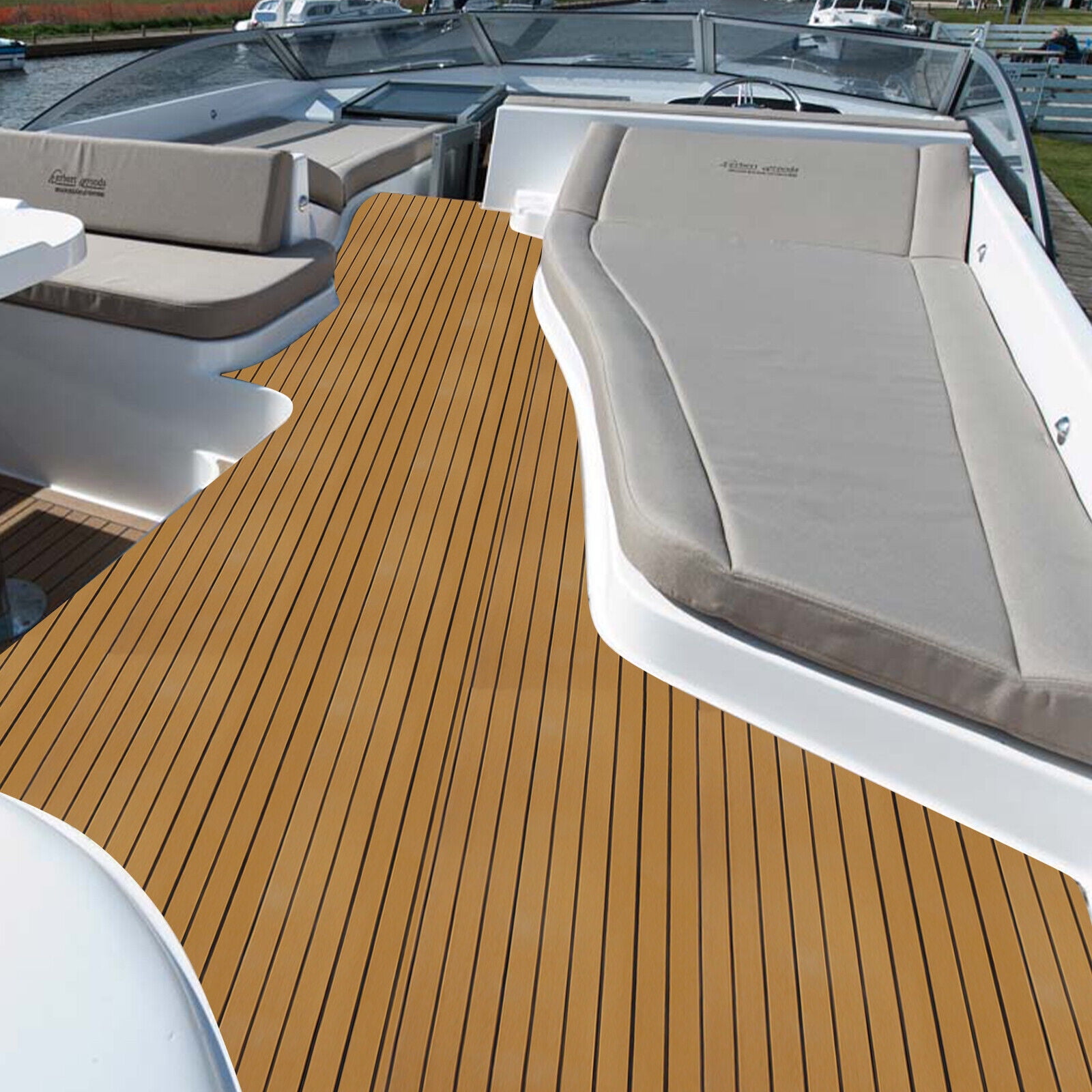 Marine Flooring Mat Yacht Boat Decking Self-Adhesive Pad EVA Foam Teak ...
