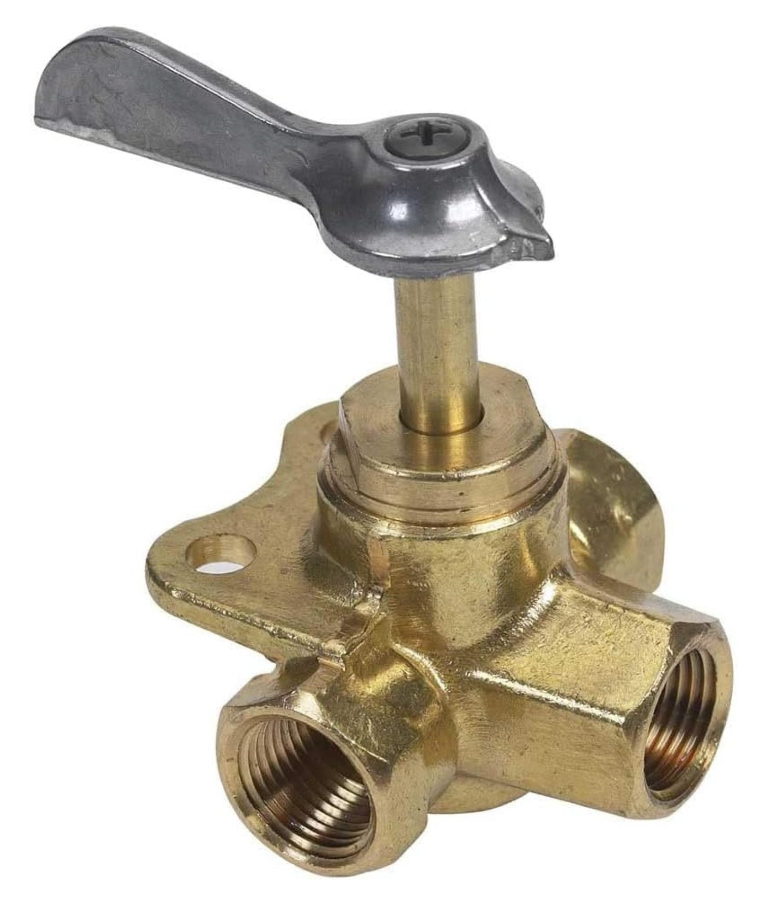 Marine Fuel Three-Way Connector (3/8", Brass) - Boating Fuel Line T ...