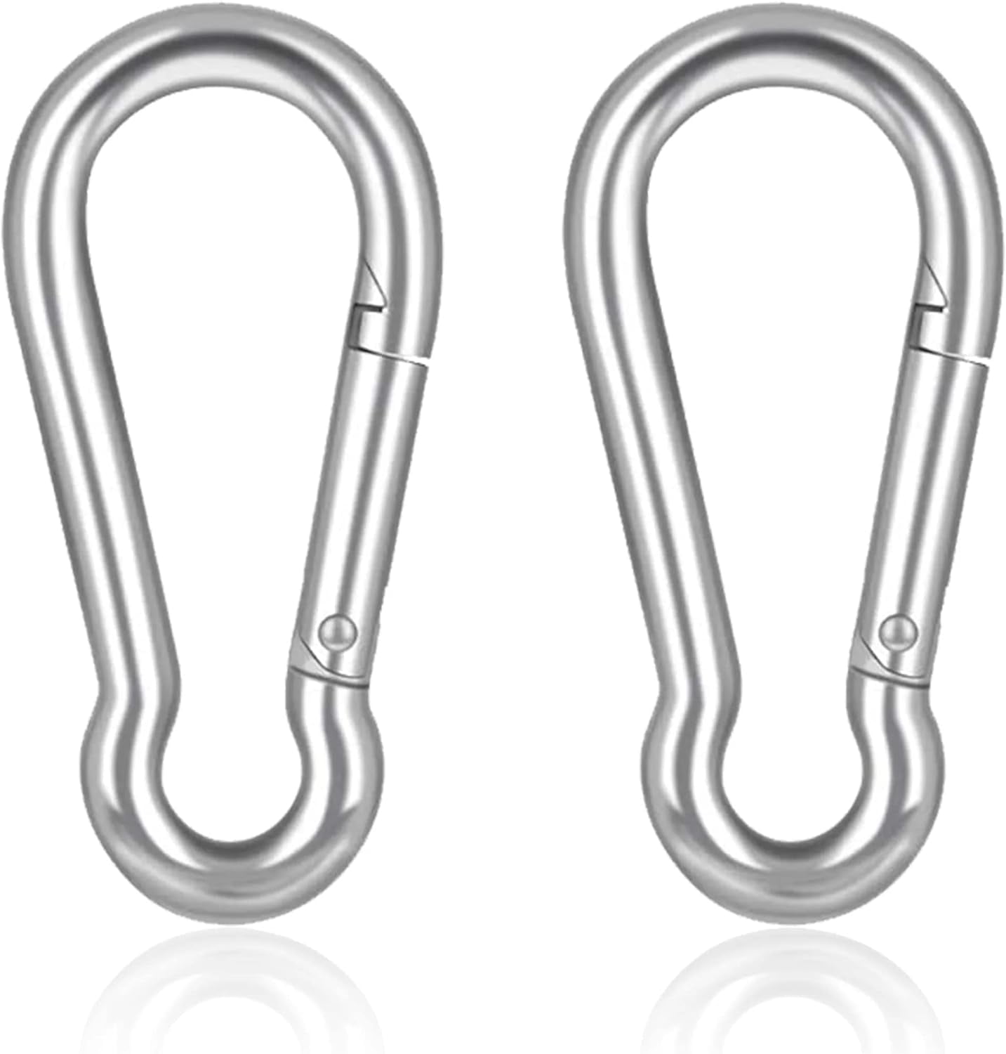Marine Grade 316 Marked Stainless Steel Carabiner Clips, Heavy Duty ...