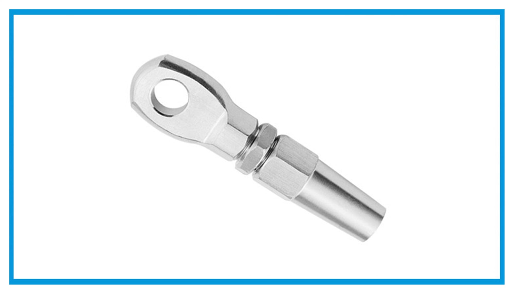 Marine Grade 316 Stainless Steel 5mm Swageless Eye Terminal Wire Cable ...