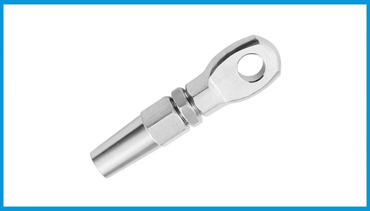 Marine Grade 316 Stainless Steel 6mm Swageless Eye Terminal Wire Cable ...