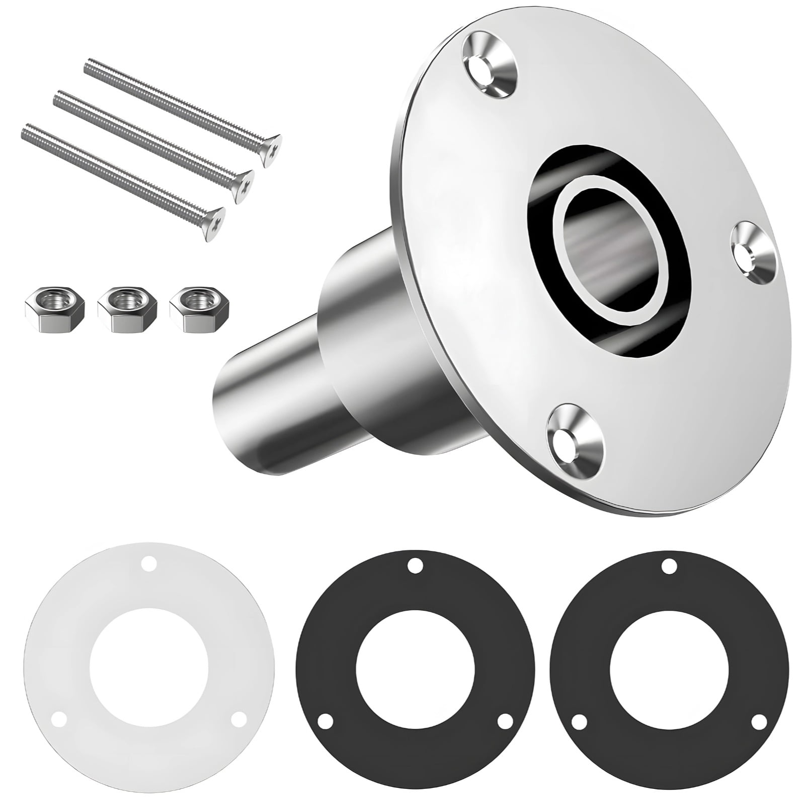 Marine Grade 316 Stainless Steel Thru-Hull Vent, Boat Deck Exhaust Port ...