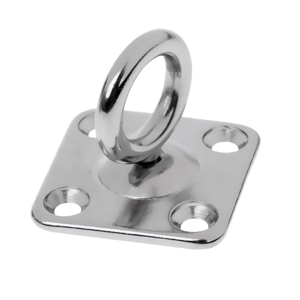 Marine Grade 316 Stainless steel shape square Base Swivel Pad Eye Plate ...