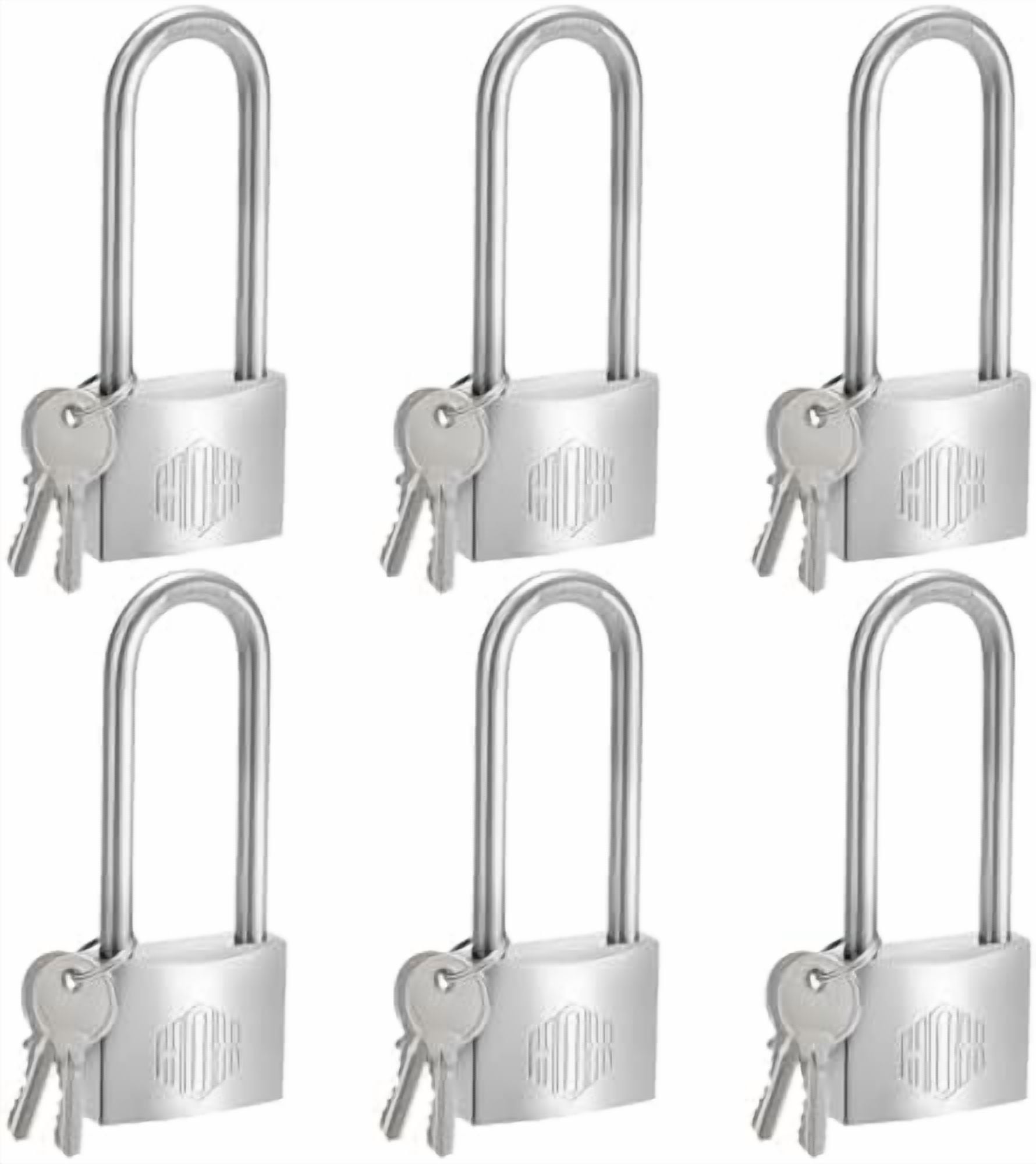 Marine-Grade Rustproof Padlock, Stainless Steel Shackle & Chrome-Plated ...