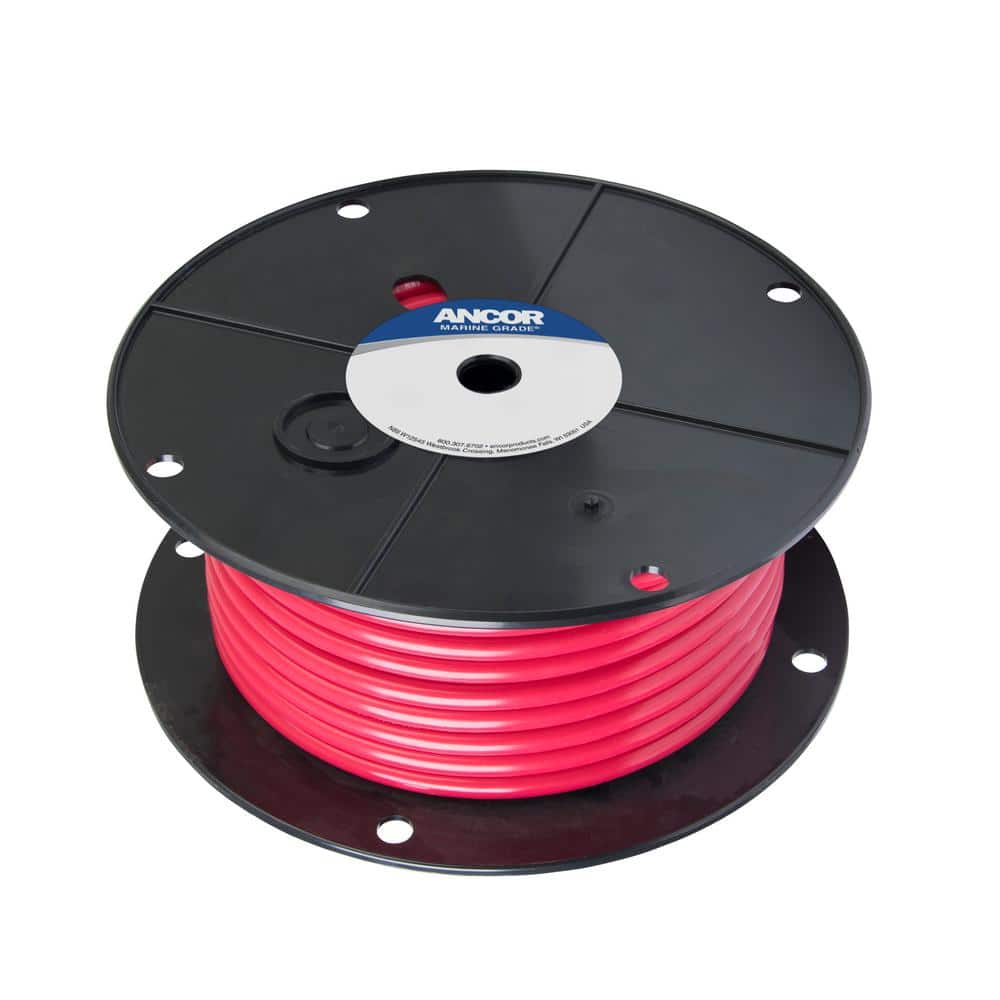 Marine Grade Tinned Copper Battery Cable 4 AWG, Red, 50 ft. - Walmart.com